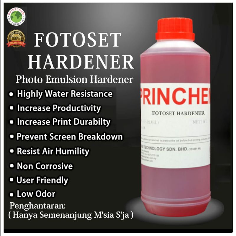 PRINCHEM FOTOSET HARDENER PHOTO EMULSION HARDENER ( HANYA SEMENANJUNG M ...