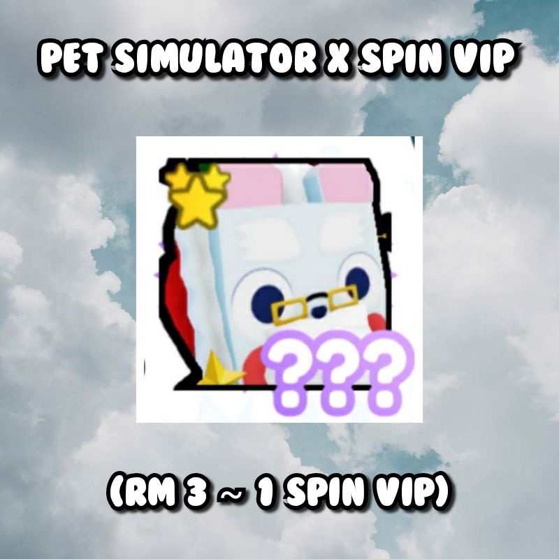Pet simulator x (vip/random) | Shopee Malaysia