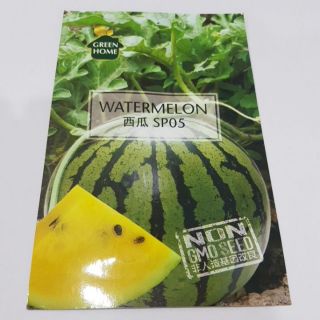1 packet Yellow watermelon seeds benih tembikai kuning 黄西瓜 | Shopee ...