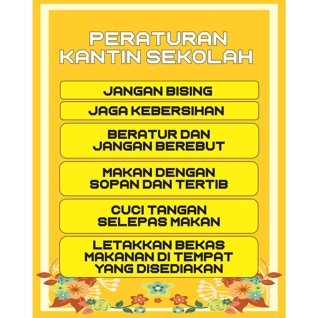 Peraturan kantin sekolah | Shopee Malaysia