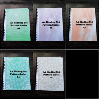 A4 Binding Set 2 (Buku Folio/Buku Skrap) Binding Paper With Plastic ...