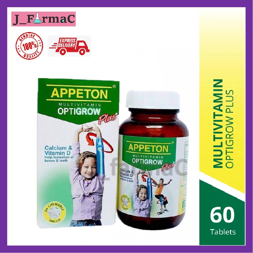 Appeton Multivitamin Optigrow Plus Chewable Tab 60's | Shopee Malaysia