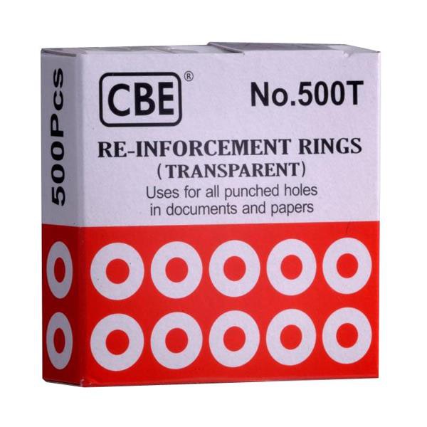 CBE Transparent Reinforcement Ring Sticker For Paper Puncher 500pcs ...