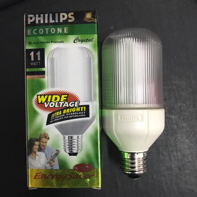 Philips 11w Ecotone SL Electronic P Crystal Energy Saver Light Bulb ...