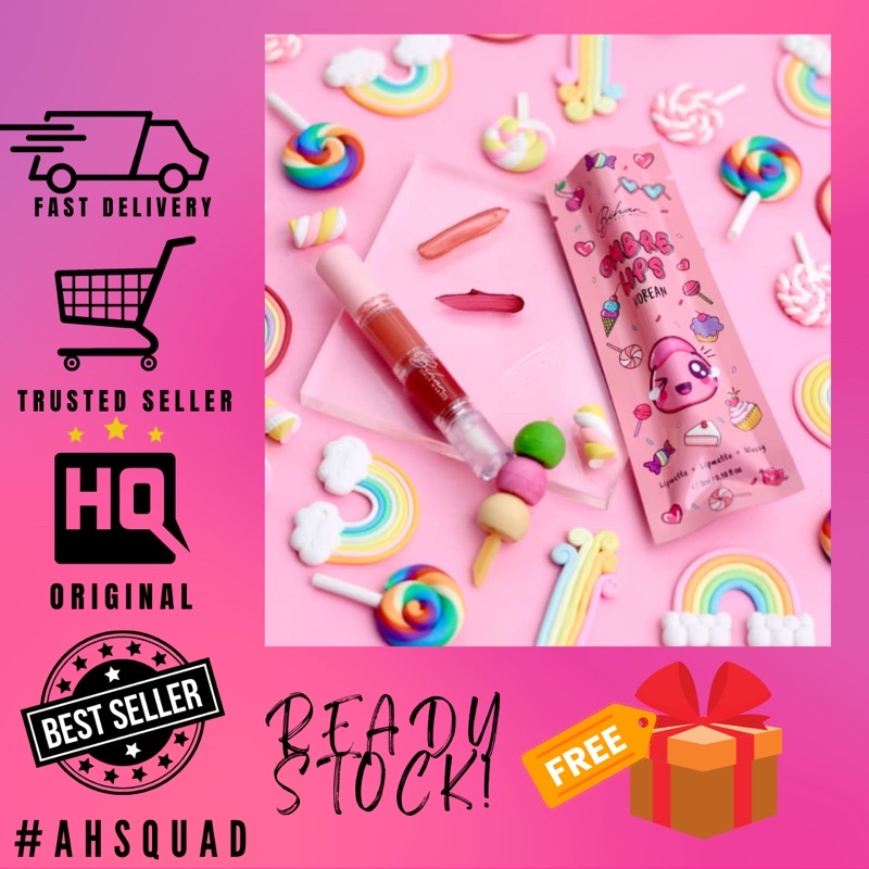 BIHAN GIRLY MAKEUP OMBRE LIPS (MATTE/GLOSSY) | Shopee Malaysia