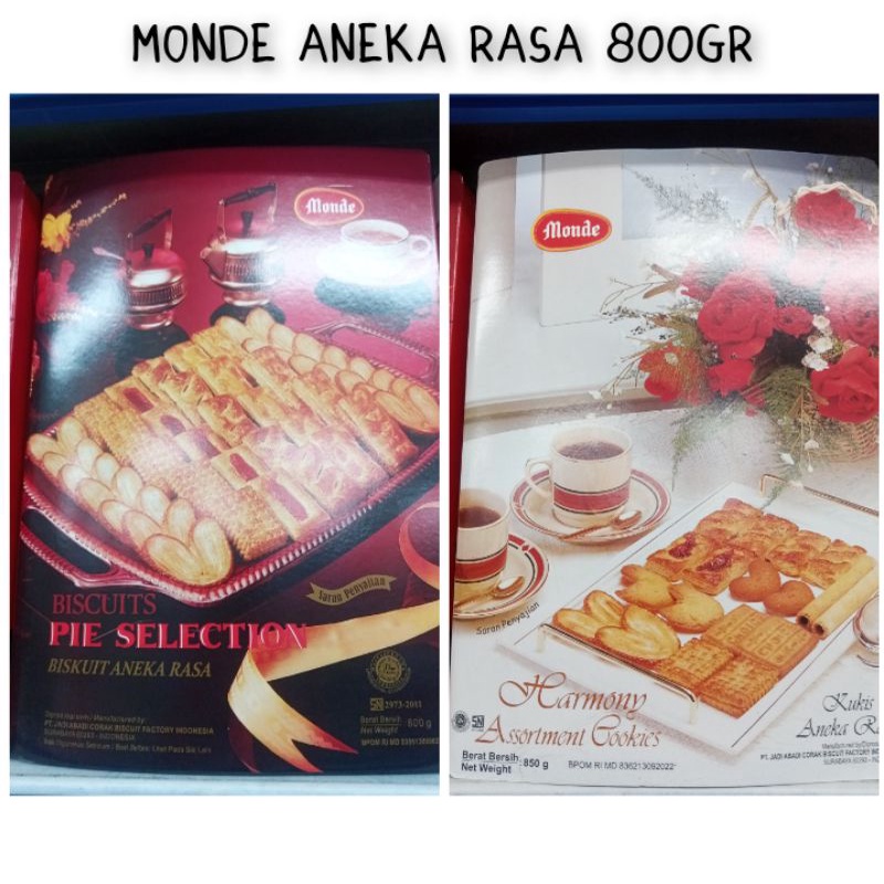 Monde Biscuits Various Flavors Of Pie Assortment Cookies 800gr | Shopee ...