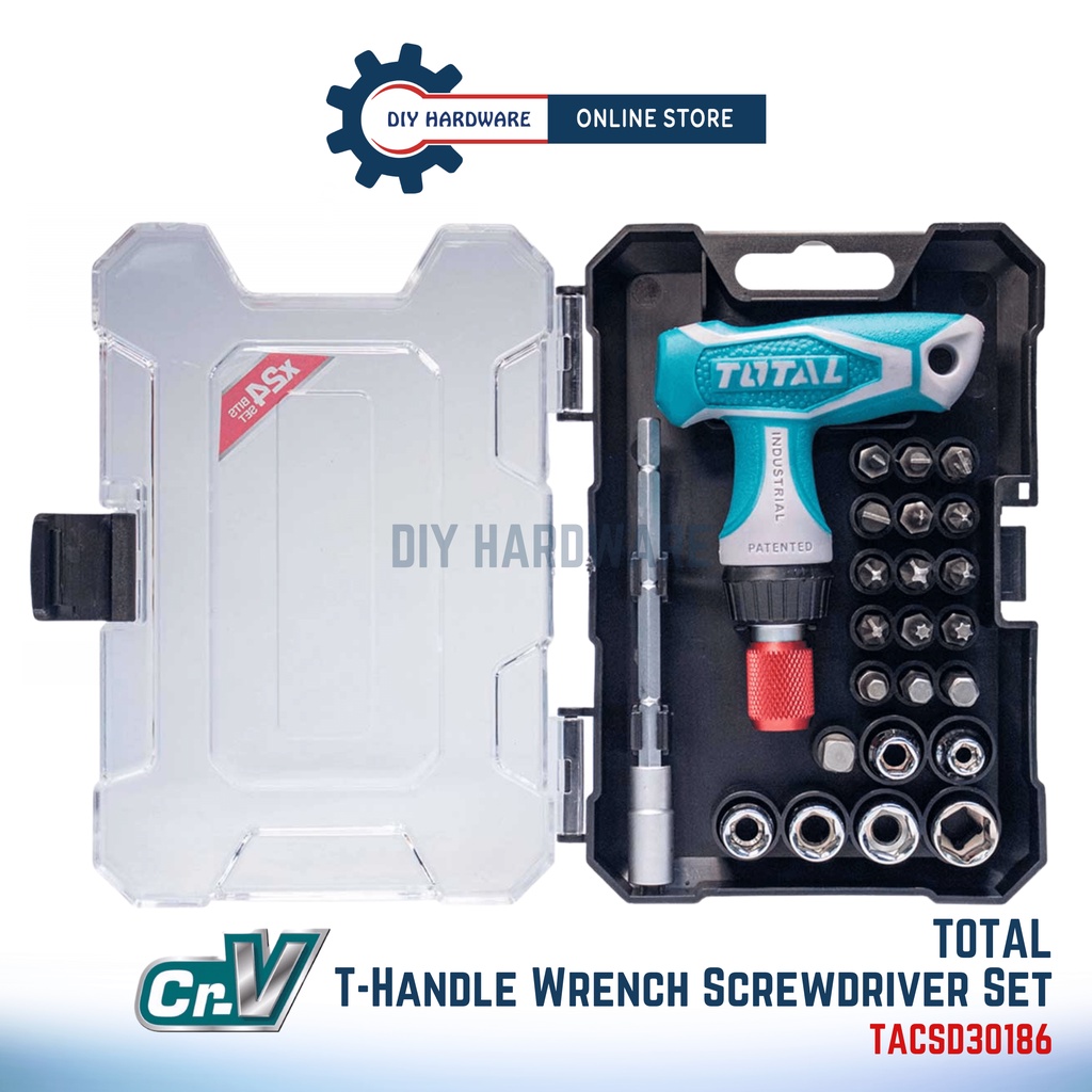 Total T-Handle Wrench Screwdriver Set (24 Pcs) TACSD30186 | Shopee Malaysia