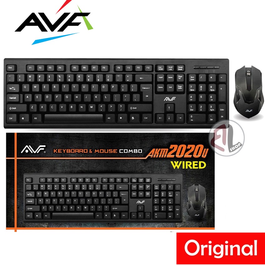 Official AVF AKM2020U USB Wired Keyboard & Mouse Combo Set For Pc ...