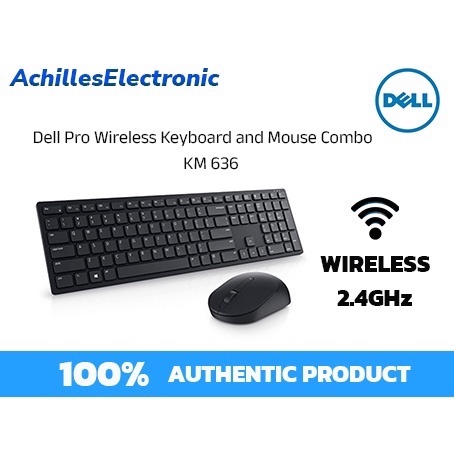 Original Dell Pro Wireless Keyboard and Mouse Combo - KM636 / KB3121 ...