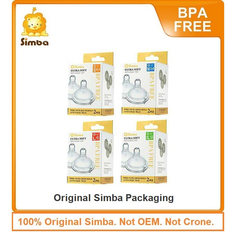 [100% Original Simba Taiwan] Simba Mother's Touch Anti Colic Cross Hole ...