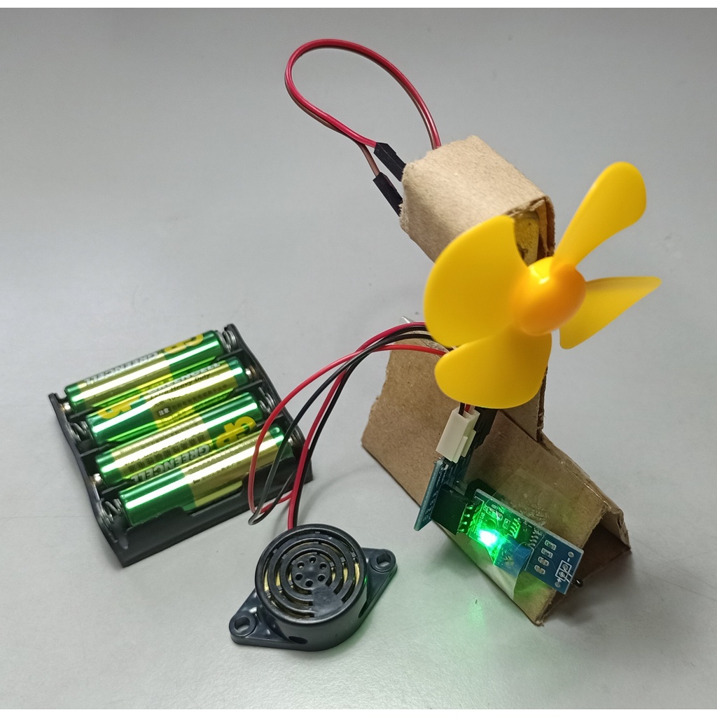 sensor suhu + kipas automatik, temperature sensor + automatic fan, RBT ...