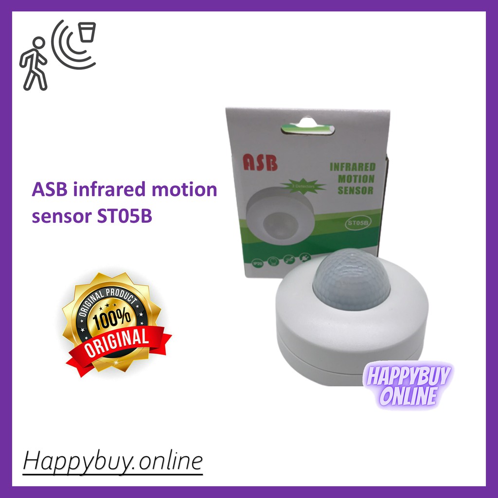ASB Ceiling Type Infrared Motion Sensor ST05B Motion Sensor Power ...