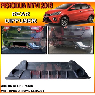 PERODUA MYVI 2018-2020 REAR DIFFUSER (V1,V2,V3,CENTER) REAR SKIRT ...