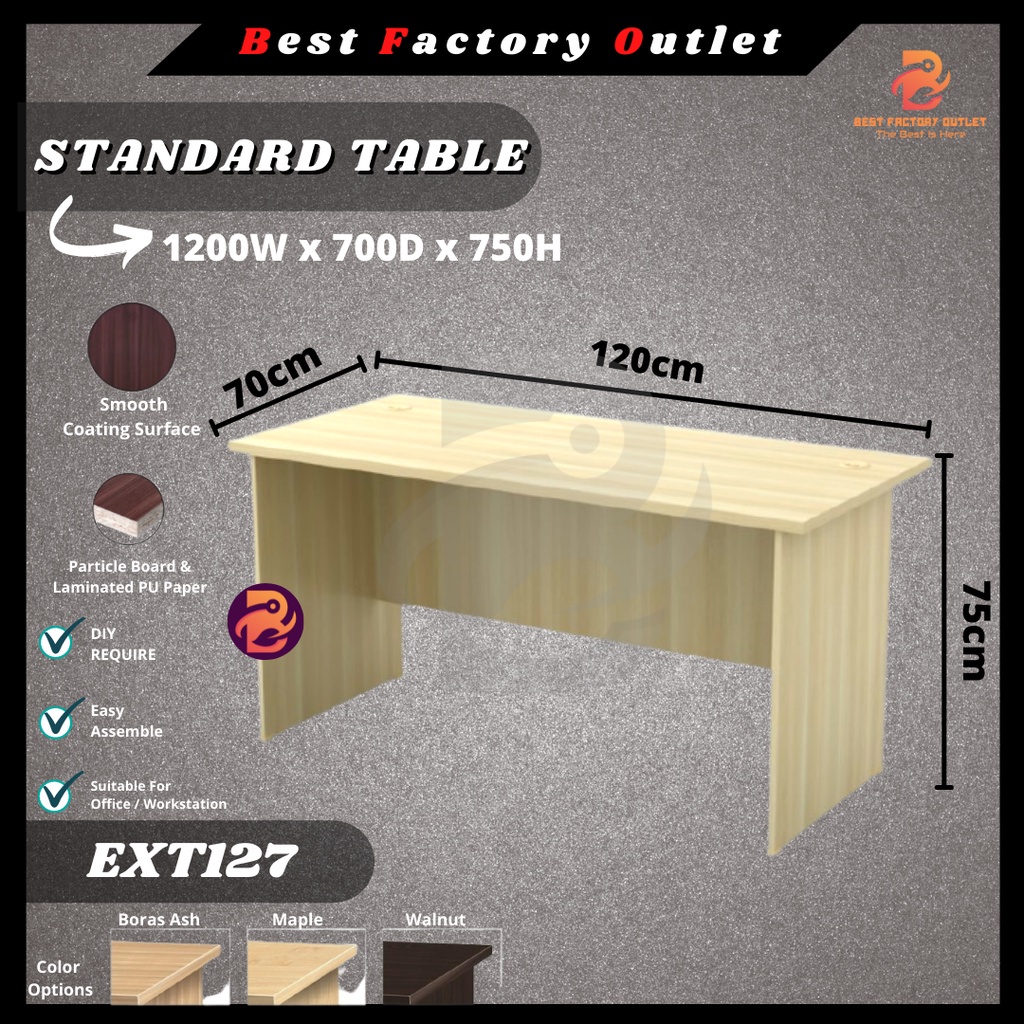 BFO EX127 Office Table / Meja Belajar / Study Table Desk / Meja Study ...