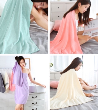 Tuala Viral 2in1 Set Coral Fleece High Density Microfiber Bath Face Set ...