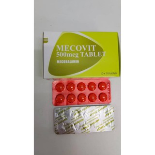 Mecovit 500mcg TABLET, Vit B12 (1strip) 10tablets EXP:12/24 | Shopee ...