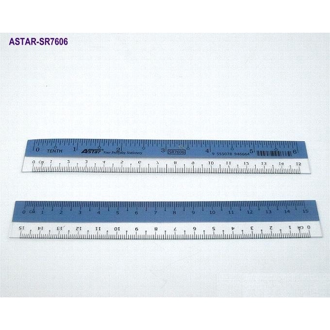 ASTAR PLASTIC STRAIGHT RULER 6 INCH 15cm STAR-SR7606 – Pembaris School Office Stationery Alat ...