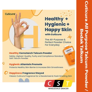 Cuticura All Purpose Talcum Powder / Bedak Talkum 400g | Shopee Malaysia