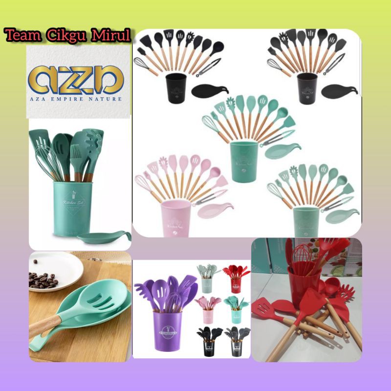 Senduk Silicone Utensil 13pcs & 12 pcs 100% Ori Dan Bersama TRAY Tapak ...