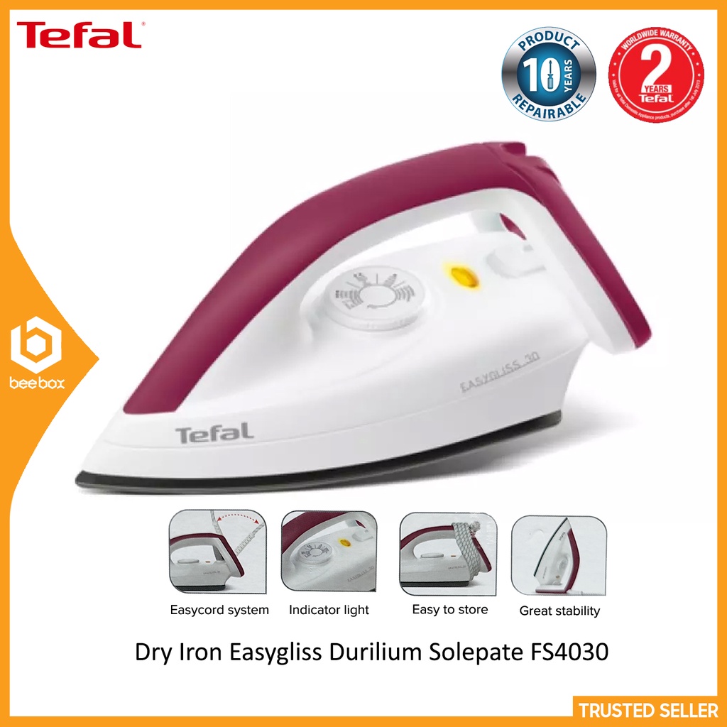 Tefal FS4030 Durilium Airglide Technology Easygliss Steam Iron 1200W | Shopee Malaysia