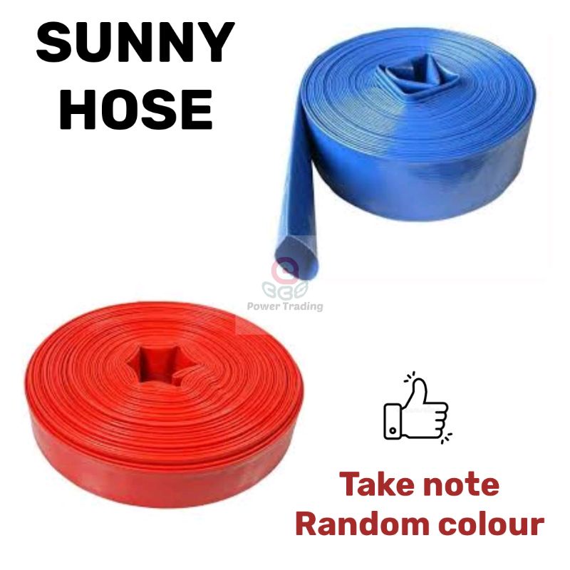 20 METER LENGTH BLUE DISCHARGE HOSE SUNNY HOSE 1 INCH - 6 INCH | Shopee ...