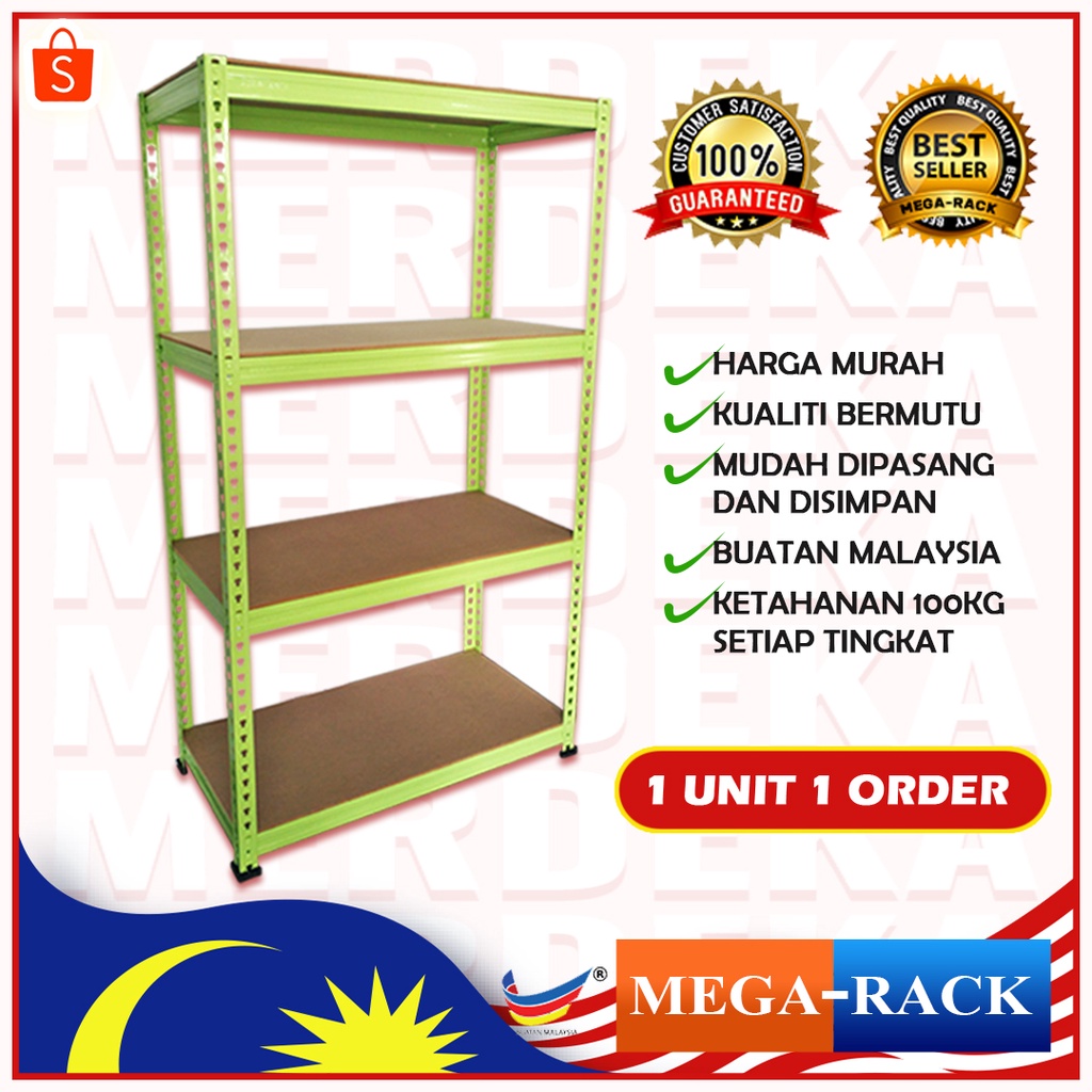 BOLTLESS RACK FIBERBOARD 450MMD X 1200MML X 1800MMH - A/GREEN | Shopee ...