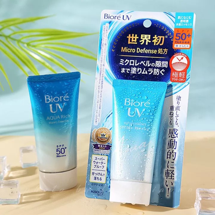 Biore uv aqua rich watery gel sunscreen spf50+ pa++++ 90ml 100% ...