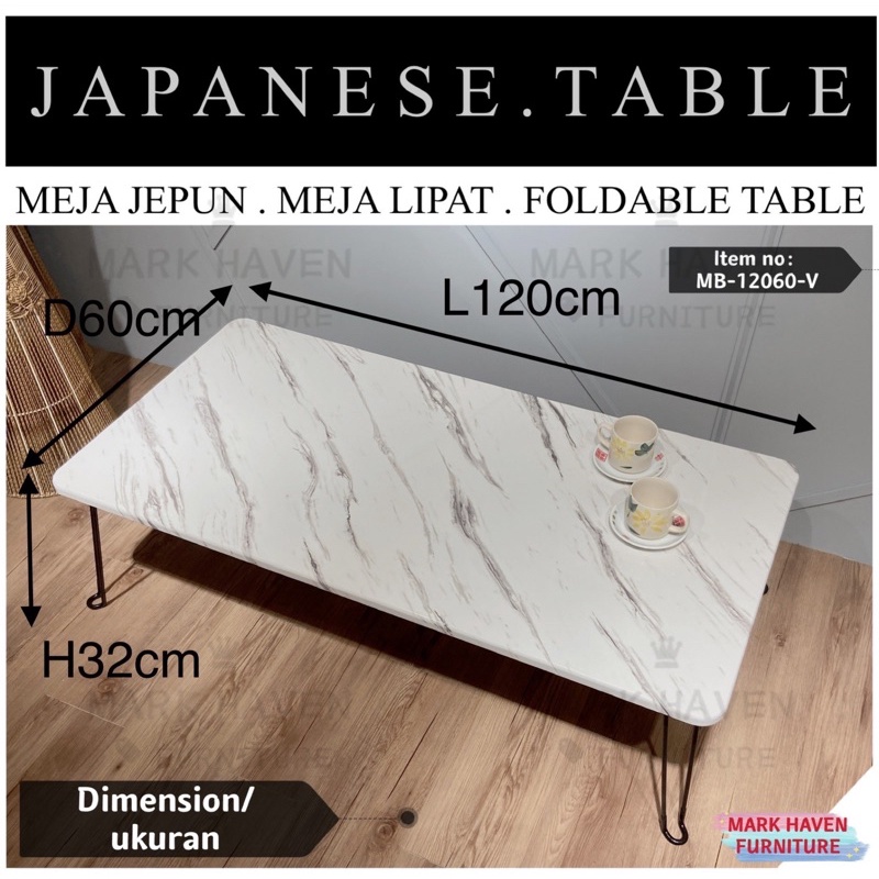 Japanese table#Meja jepun#Foldable table | Shopee Malaysia