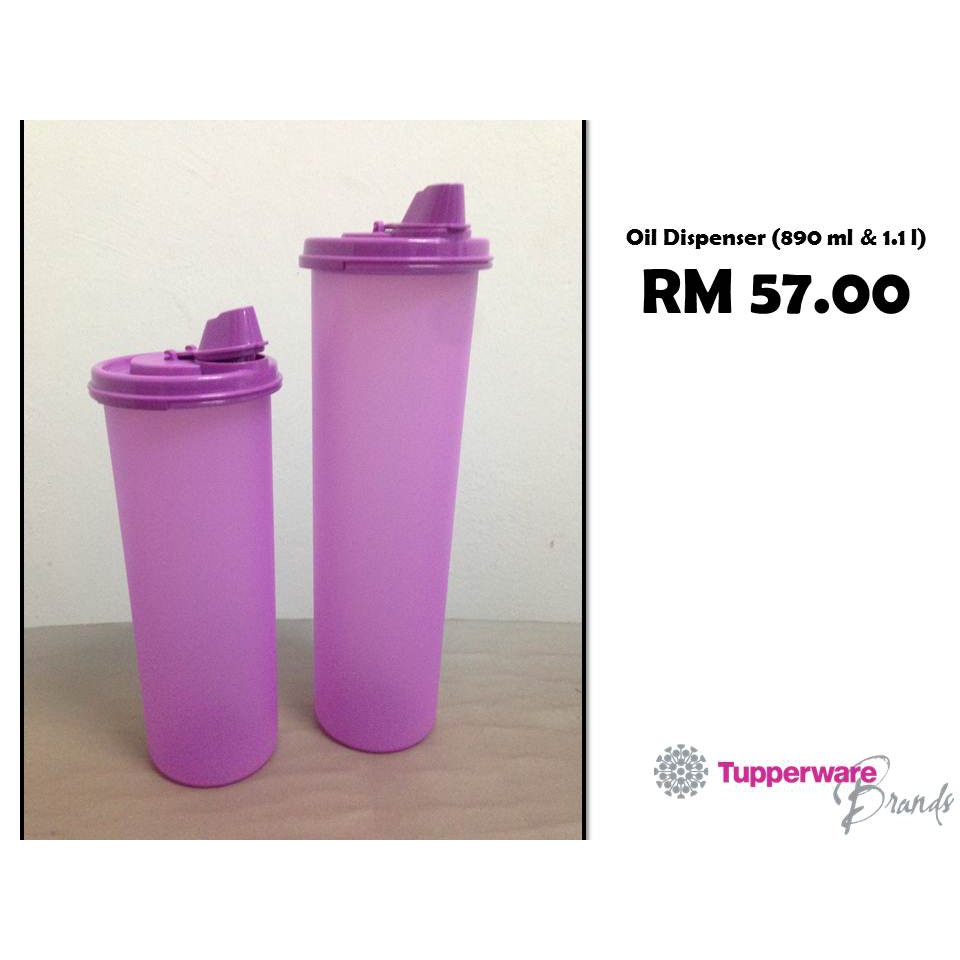 TUPPERWARE OIL DISPENSER 2PCS/SET (890 ml & 1.1 ml) | Shopee Malaysia