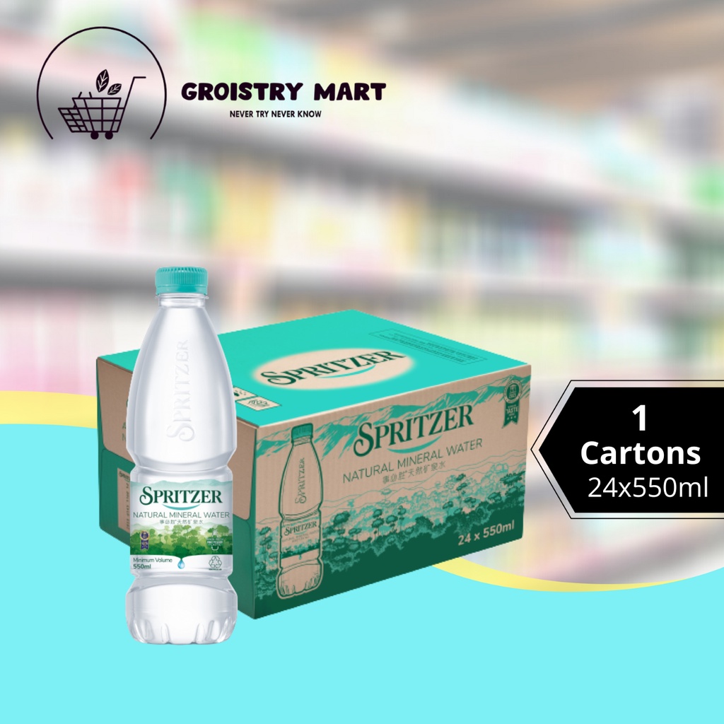 Spritzer Mineral Water 550ml ( 24 x 550ml ) 1 Carton [Klang Valley & Seremban Delivery Only ...