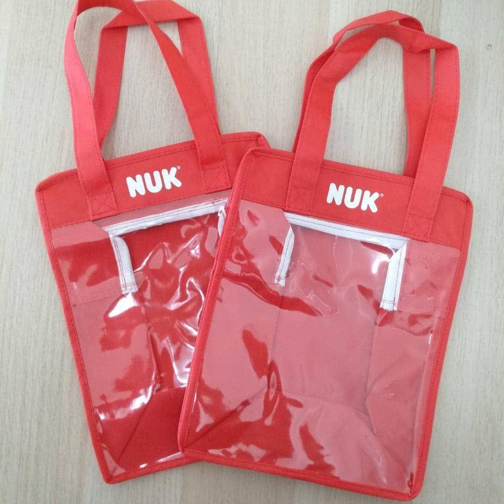 NUK Bag | Beg Barang Baby , Isi Botol Susu | Woven Bag with Zip ...