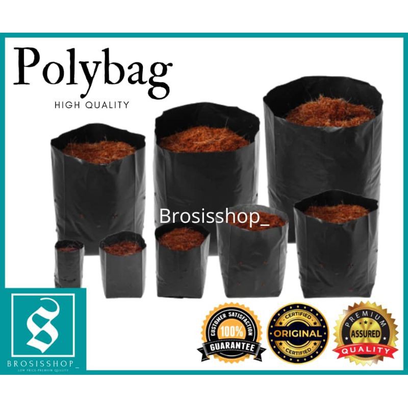 BLACK POLIBAG / POLIBEG UV HIGH QUALITY | Shopee Malaysia