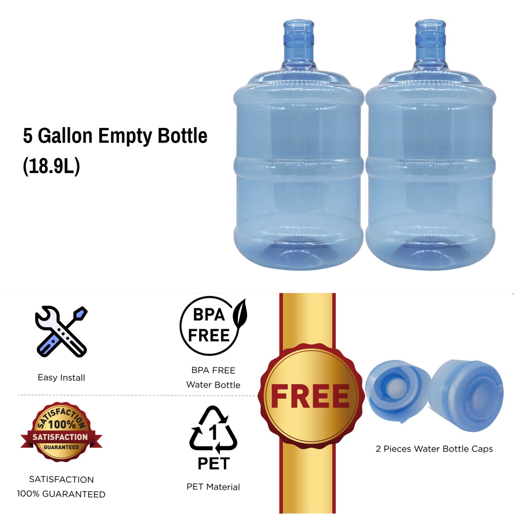 5 Gallon Empty Bottles (2 unit x 18.9L) | Shopee Malaysia