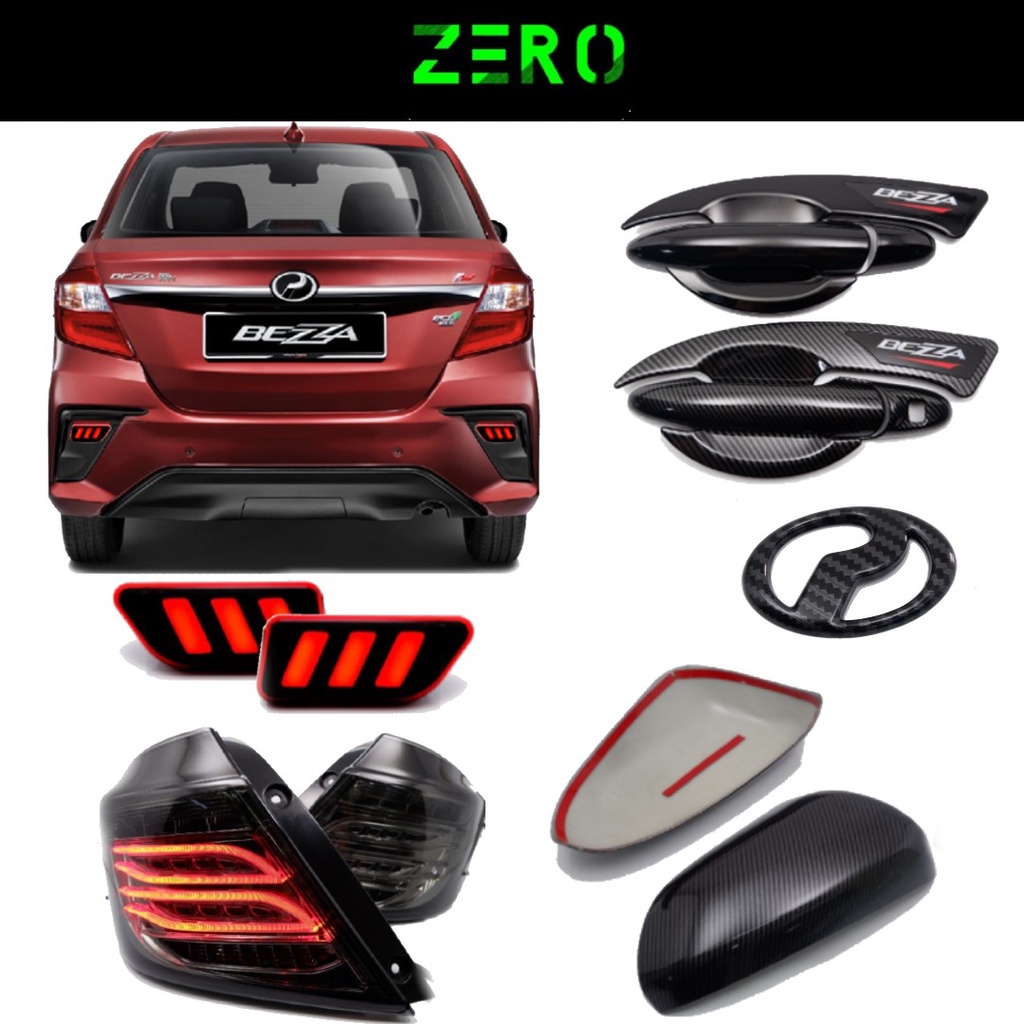 Perodua Bezza Accessories Door Handle bowl side mirror trim carbon ...
