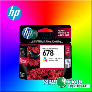 [ORIGINAL] HP 678 BLACK / HP 678 TRI COLOR INK CARTRIDGE NEW TECH ...