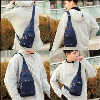 Beg Silang Kanvas Beg Sandang Tepi Beg Galas Tepi Men Crossbody Bag ...