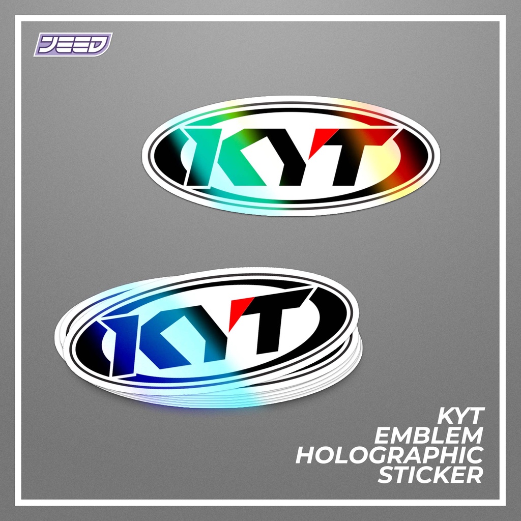 Sticker KYT Logo Helmet Hologram Waterproof PVC | Shopee Malaysia