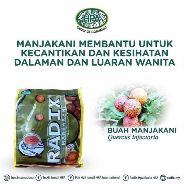 HPA RADIX TEH MANJAKANI 100% ORIGINAL | Shopee Malaysia