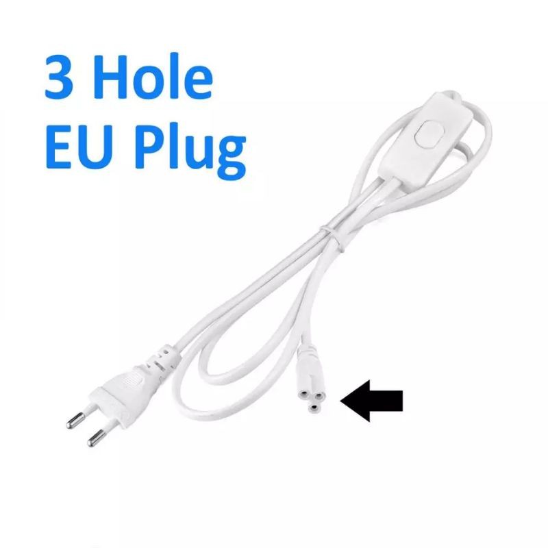 Accessories for T8 3 hole Adapter EU plug 1m connector T8 holder ...