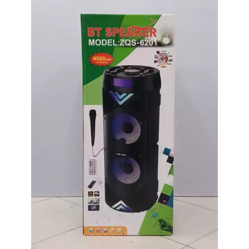 rechargeable Bluetooth speaker (ZQS-6202) | Shopee Malaysia