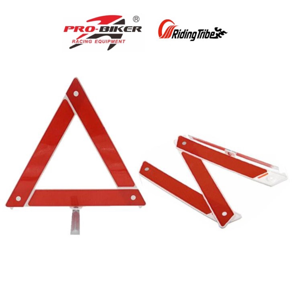 Probiker Car Hazard Reflector Early Warning Road Safety Triangle Kit ...