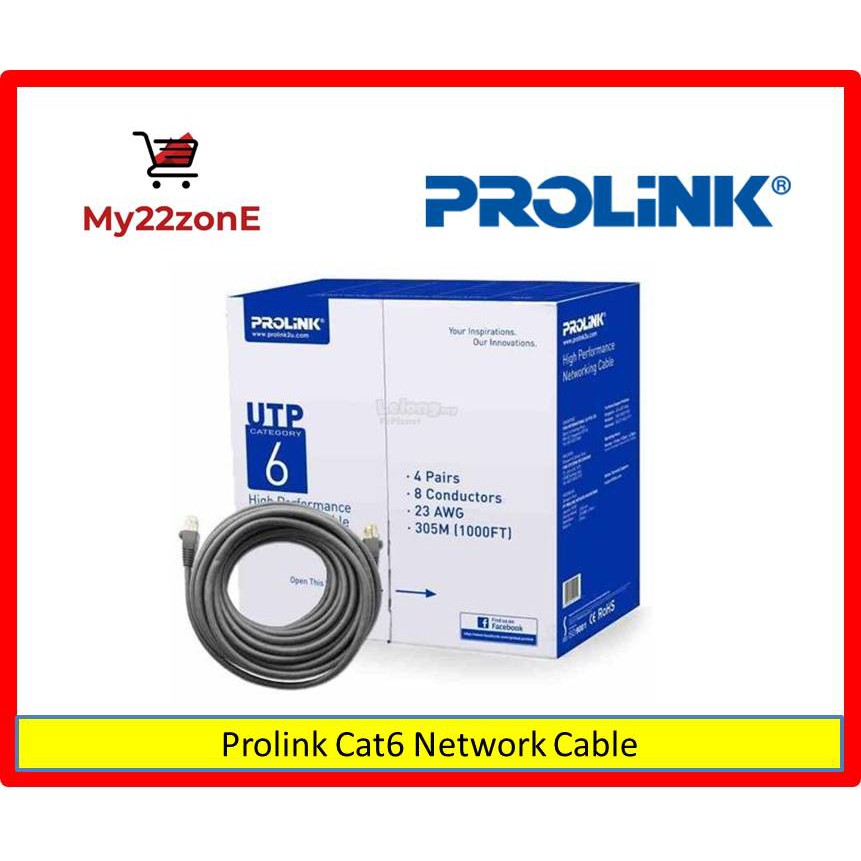 Prolink Cat6 Network Cable (305Meter) | Shopee Malaysia