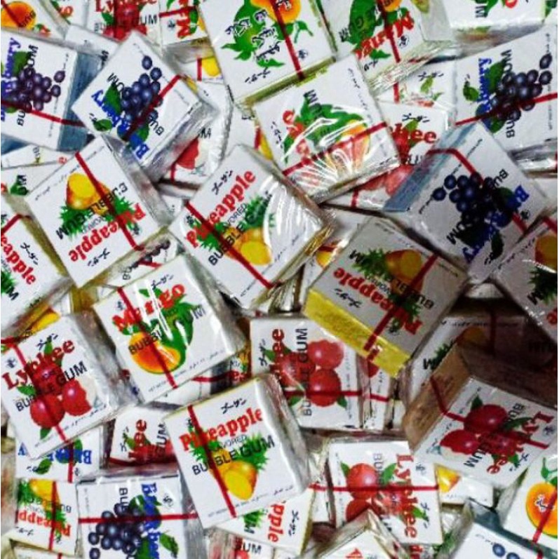 MALAYSIA Childhood Memory Pusan Assorted Fruits Bubble Gum (10pcs 1 set) | Shopee Malaysia
