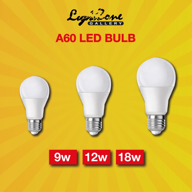 A60 Led Bulb 12 pcs per carton (9w / 12w / 18w) | Shopee Malaysia