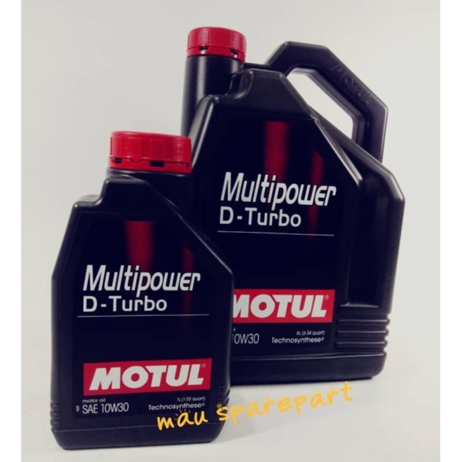 (7 LITERS) MOTUL ORIGINAL MULTIPOWER D-TURBO SAE 10W30 TECHNOSYNTHESE ...