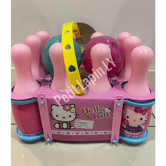 Cartoon Bowling Ball Set Toy(Hello Kitty& Ben Alien Force) | Shopee ...