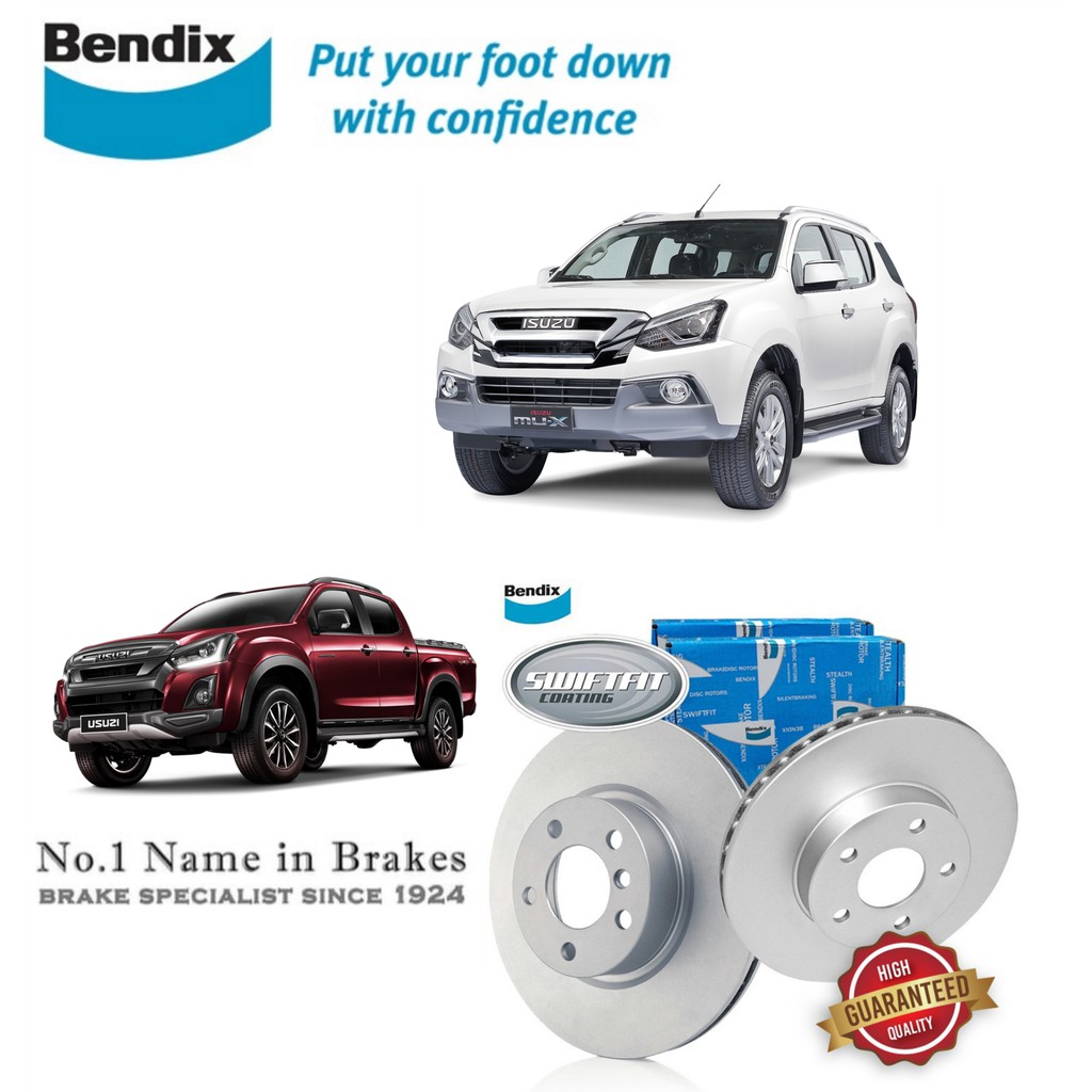 Bendix Swiftfit BR9508 Front Disc Rotor - Isuzu D-MAX V Cross 4X4/ MU-X (per pcs) | Shopee Malaysia