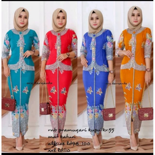 KEBAYA BATIK PRAMUGARI | Shopee Malaysia