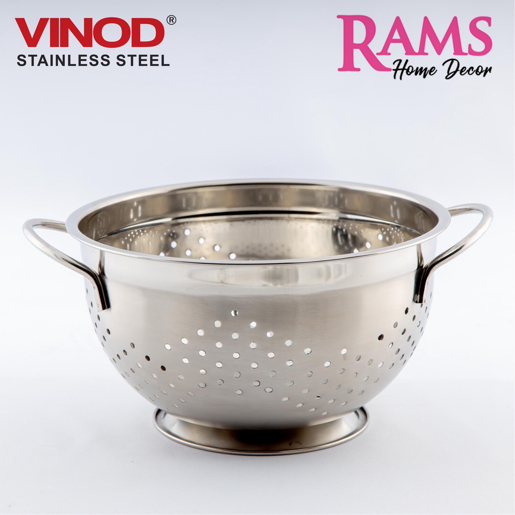 Vinod Stainless Steel Colander with Heavy Duty Handle - Professional ...