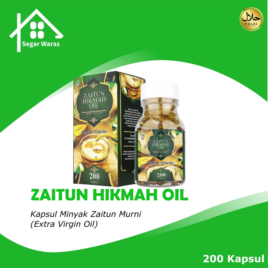 200 Capsules Of Wisdom Oil - Pure Olive Oil Capsules (Extra Virgin Oil ...